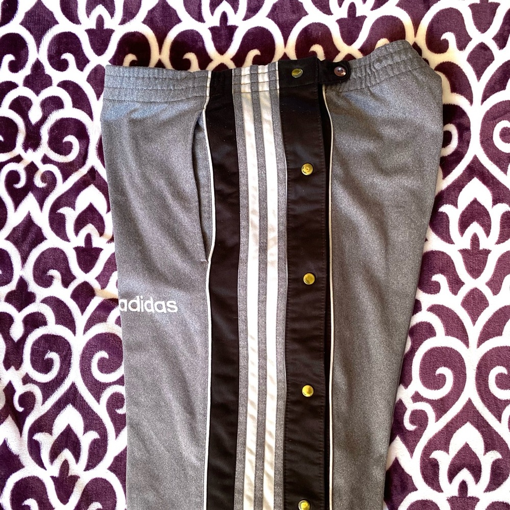 Vintage Adidas 90s Side Snap Sweatpants - Gem